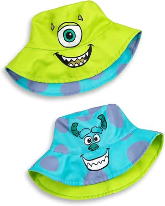 Disney Monsters Inc Reversible Bucket Hat | Green Mike Wazowski & Blue ...