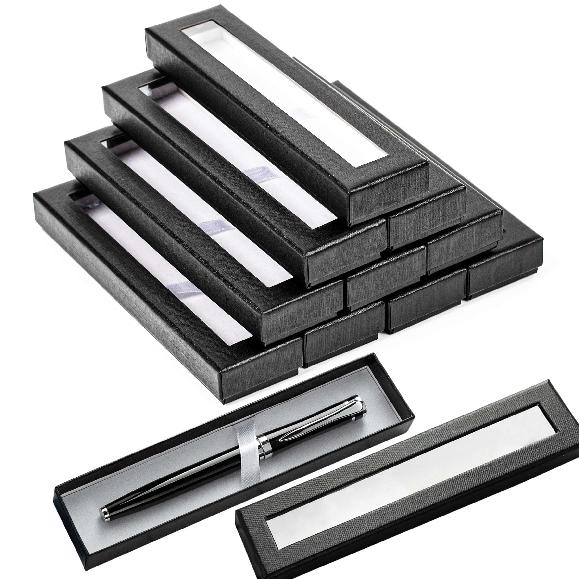 Amazon.com: Lesnala 10Pcs Empty pen gift box with Clear lid Pen boxes ...