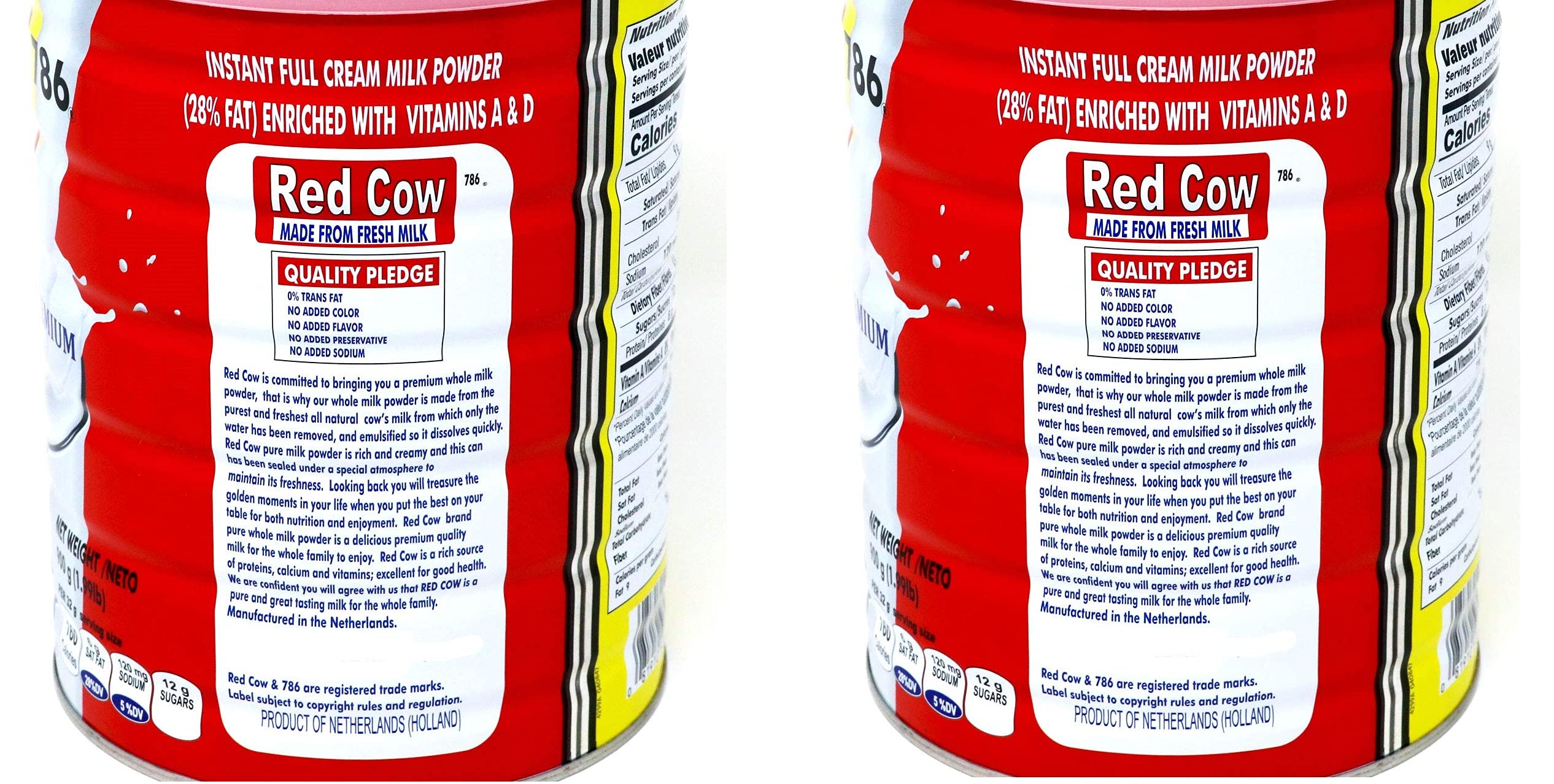 Buy Red Cow Full Cream Milk Powder 900g, Made from Fresh Milk, Dutch ...