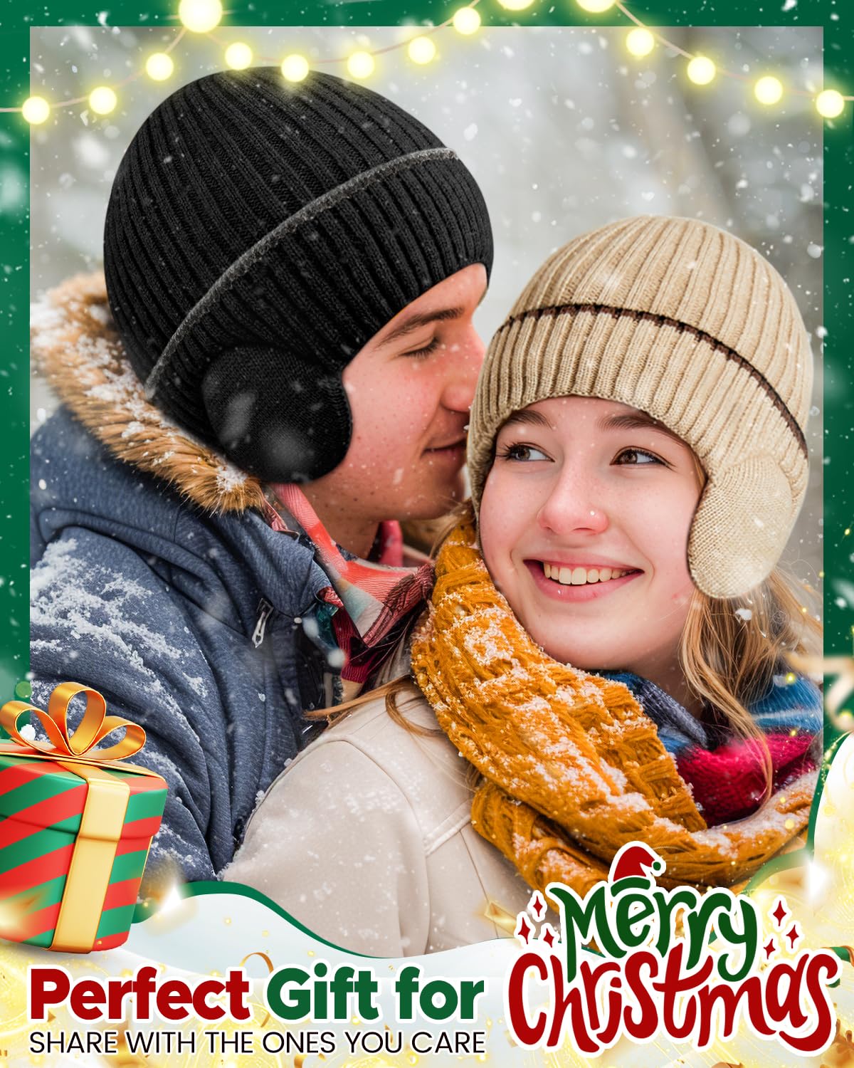 Snapklik.com : BEACE Winter Fleece Line Beanie Knit Hats