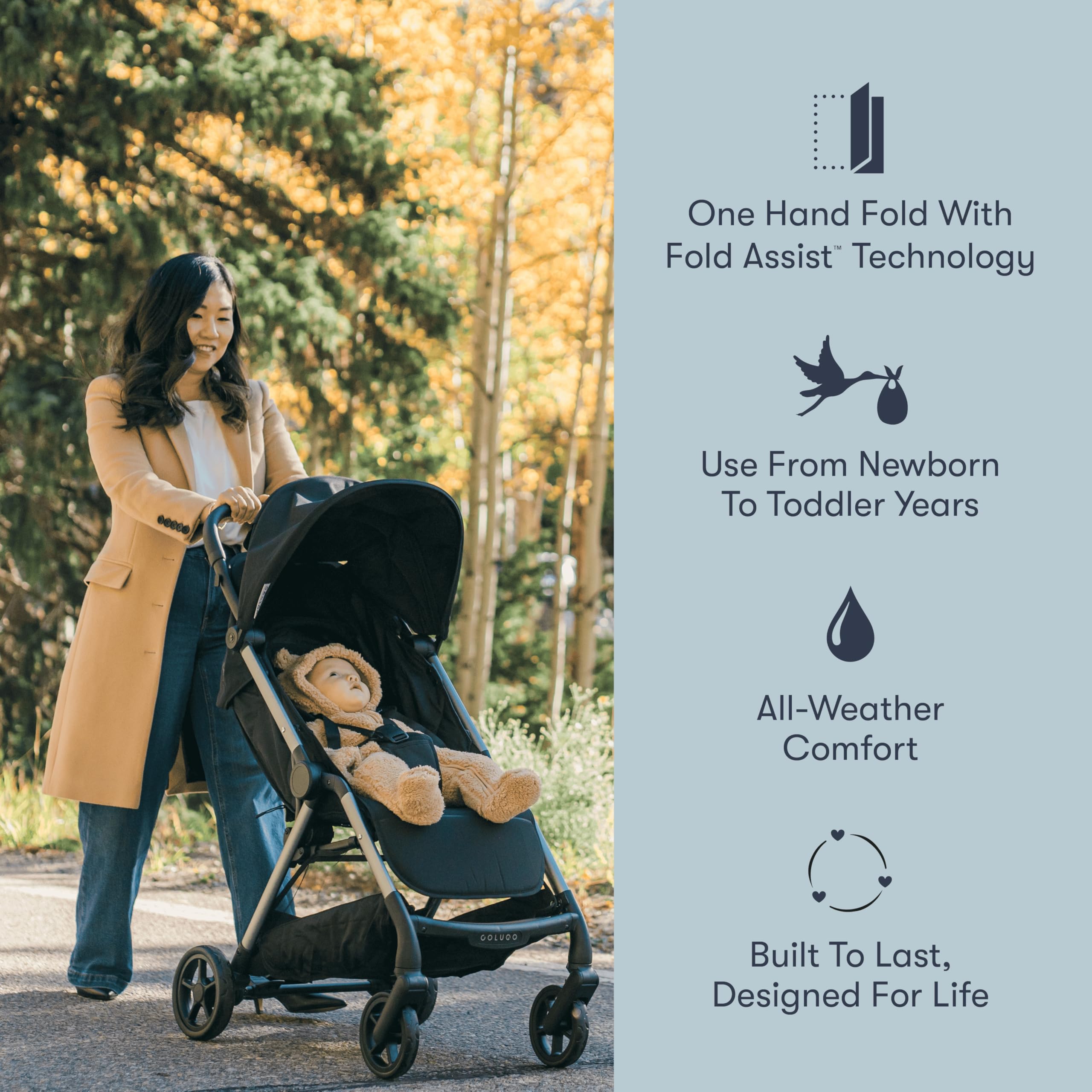 Snapklik.com : Colugo The One Stroller - Lightweight Easy Fold Compact ...