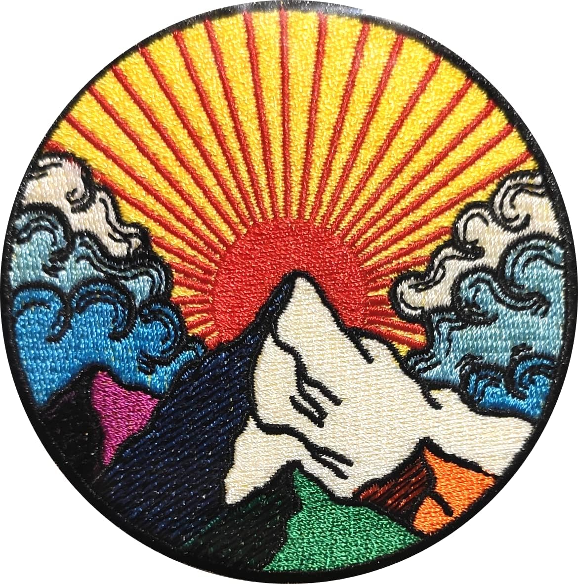 Amazon.com: PatchClub Sunrise in The Mountains Outdoor Adventure Patch ...