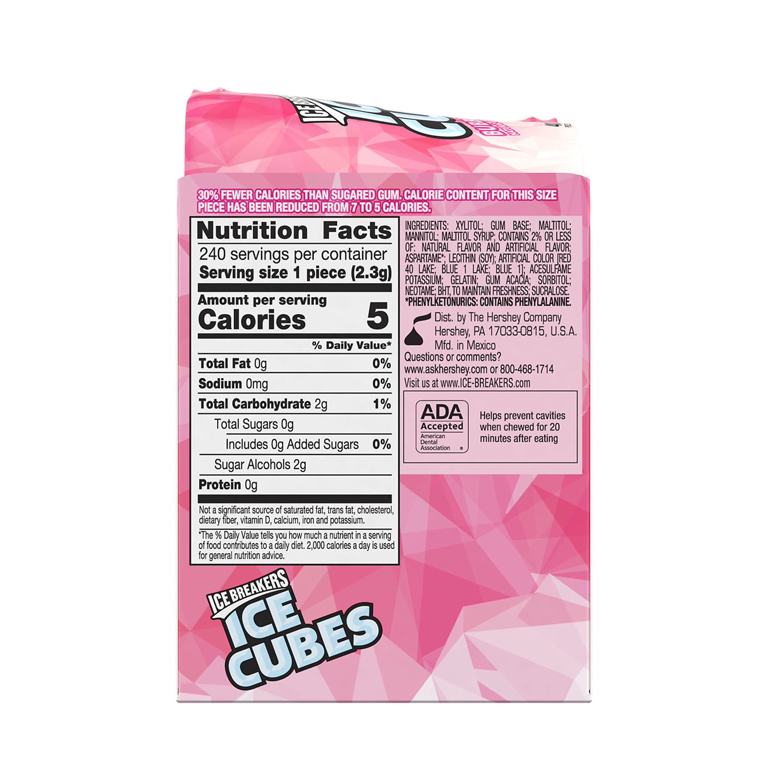 Snapklik.com : ICE BREAKERS Ice Cubes Bubble Breeze Sugar Free Chewing ...