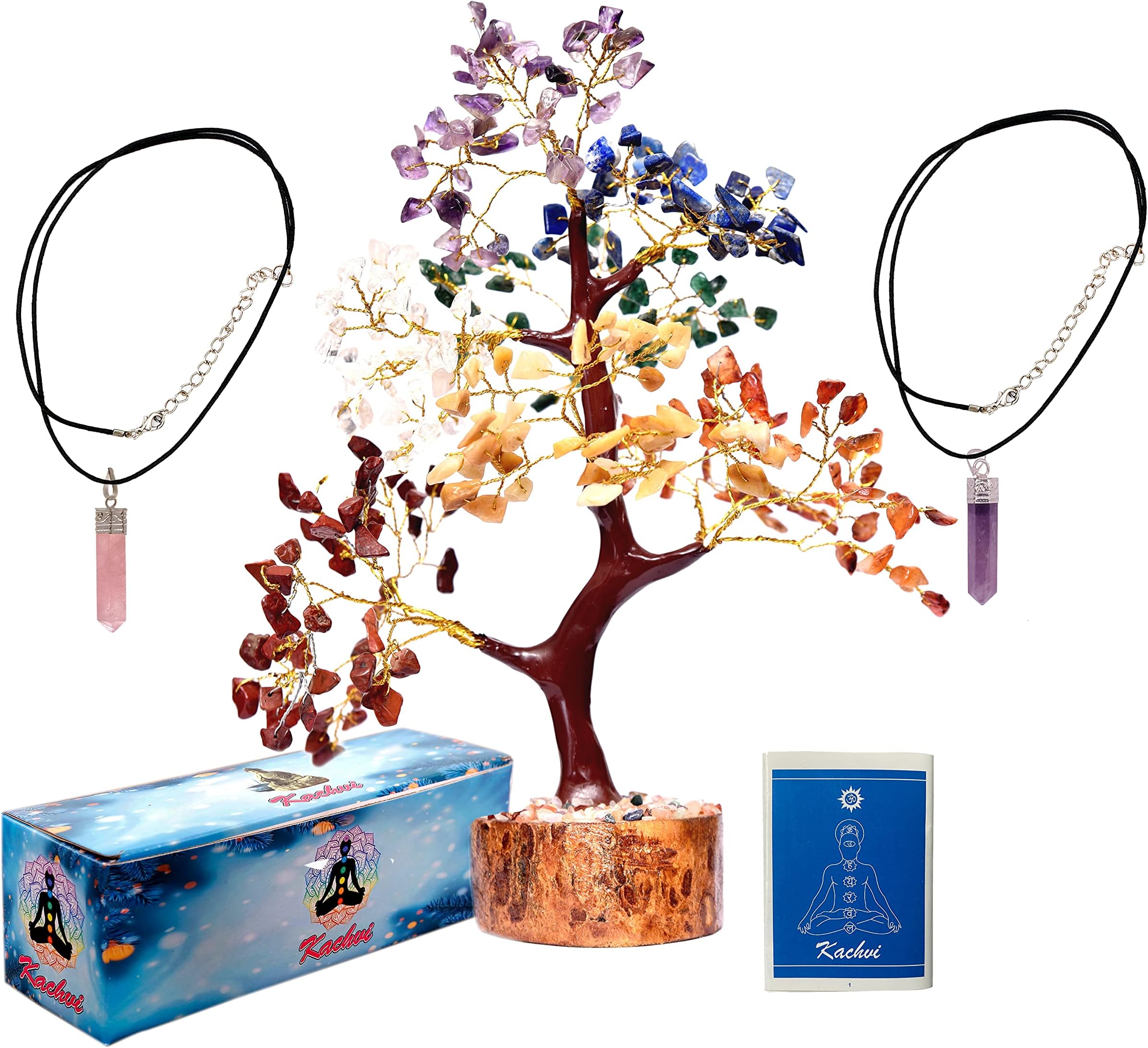 YATSKIA Arbre De Vie 7 Chakras - Cristaux Et Pierres Précieuses - Décor ...