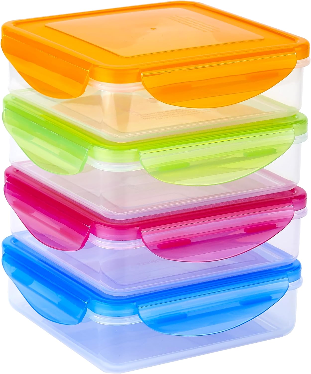 Amazon.com: SnapMate - 4 Pack - Fun Size Sandwich Containers - Reusable ...