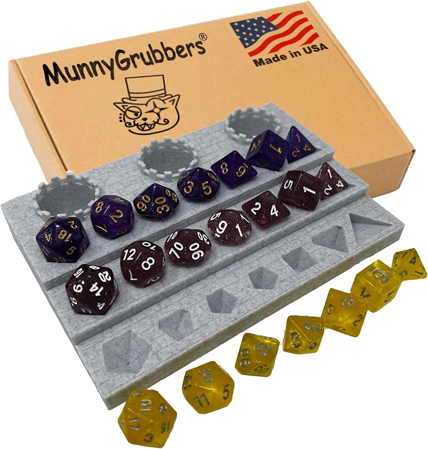 Amazon.com: MunnyGrubbers - Dice Display Rack Shelf - Dice Jail - Dice ...