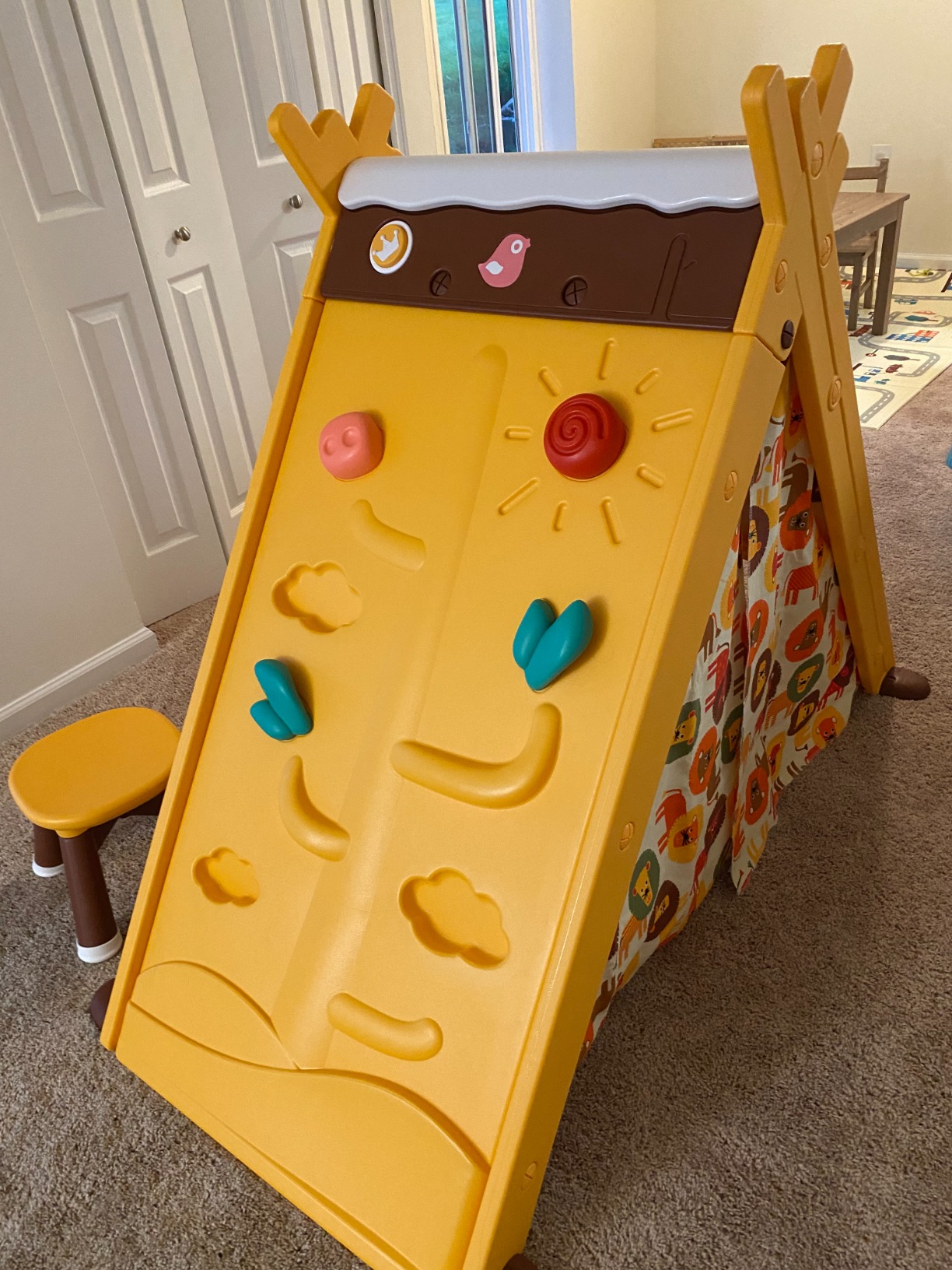 $27/mo - Finance Merax Foldable Triangle Climber, 4-in-1 Kids Hideaway ...