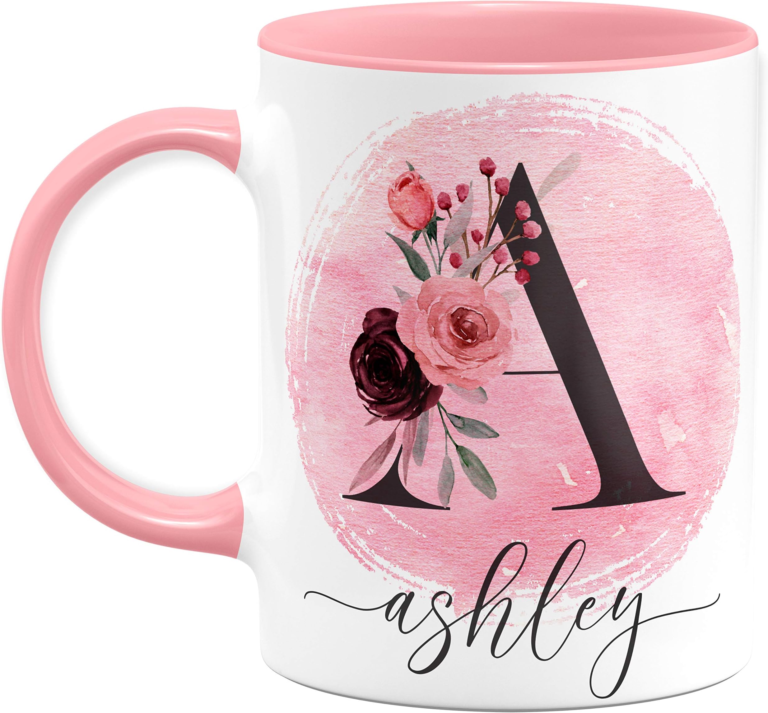 Amazon.com: Initial Coffee Mug with Name, 11 Oz / 15 Oz Custom - 9 ...