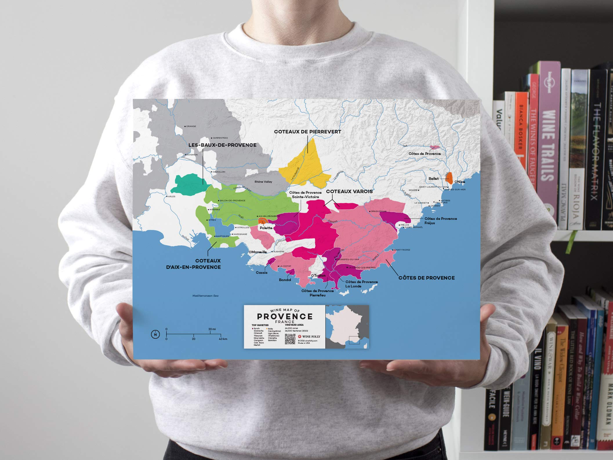 Provence Wine Region Map France Wine Posters Wine Folly