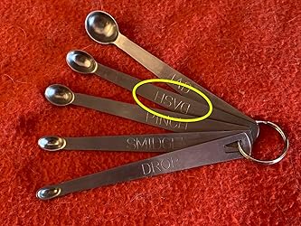 Amazon.com: Norpro Mini Stainless Steel Measuring Spoons, Set of 5 (tad ...
