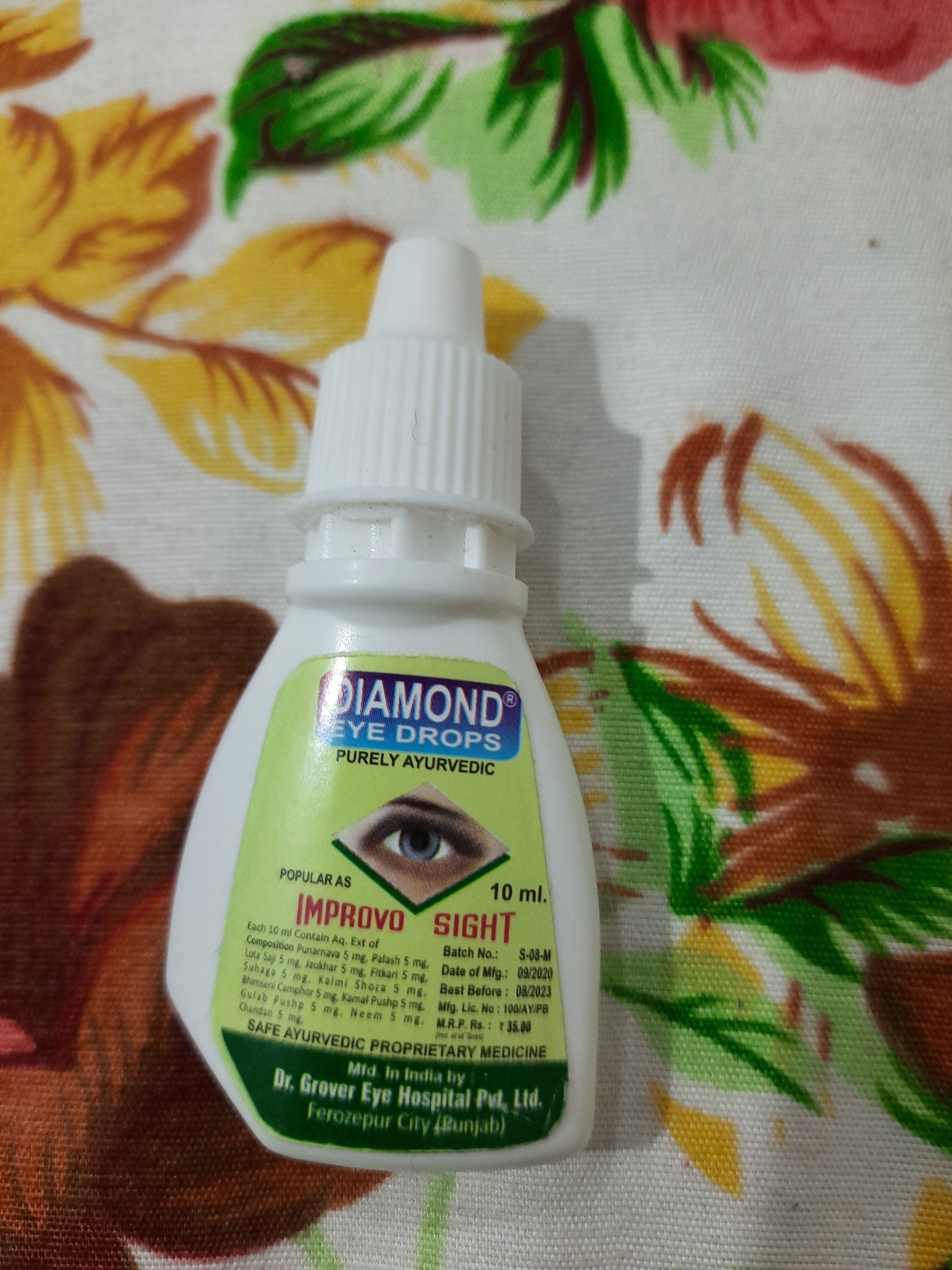 Buy AYURVEDIC DIAMOND EYE DROP 10ML_ PACK OF 12 PCS. Online at Low ...