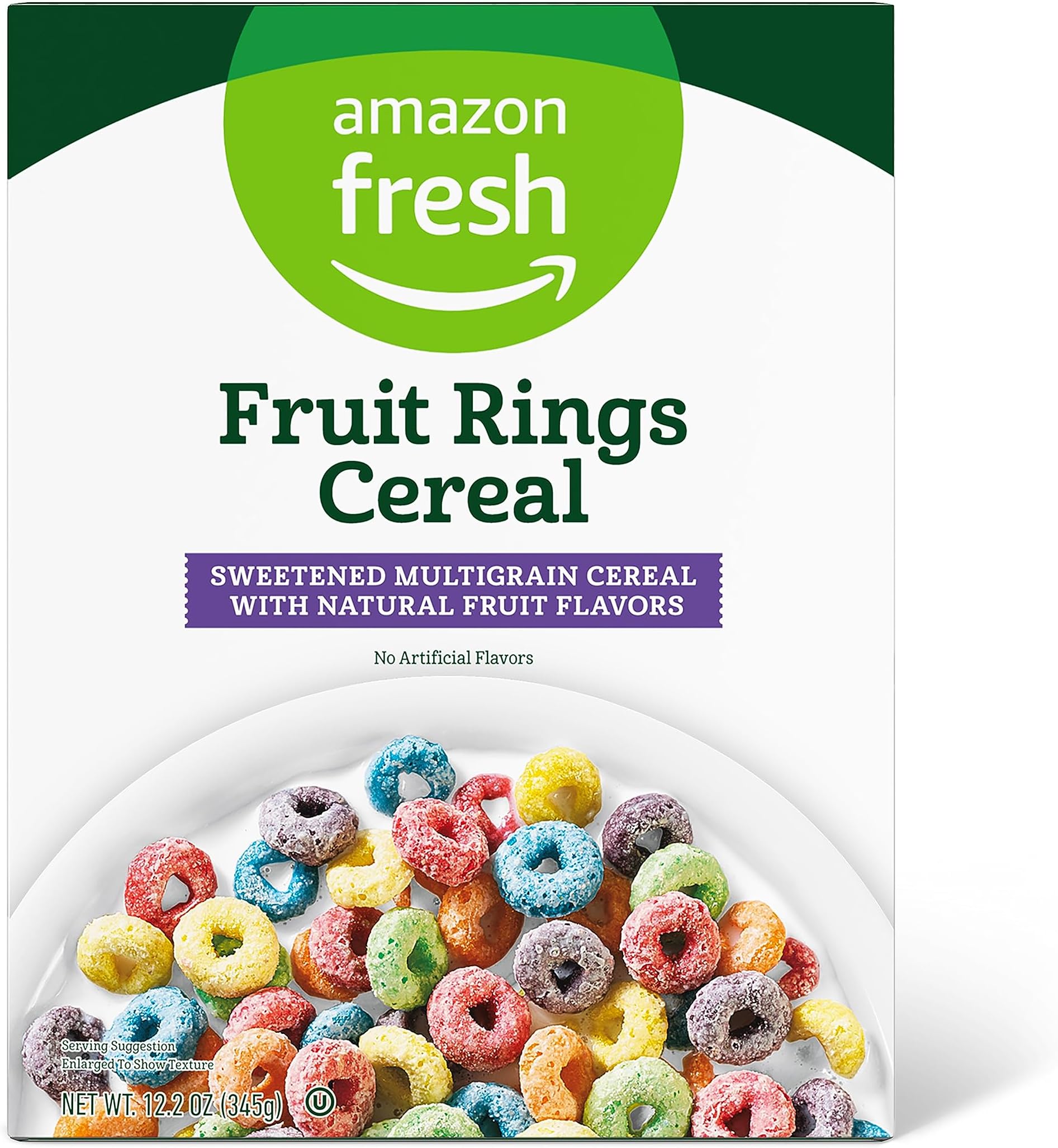 Amazon.com: Amazon Fresh, Fruit Rings Cereal, 12.2 Oz (Previously Happy ...