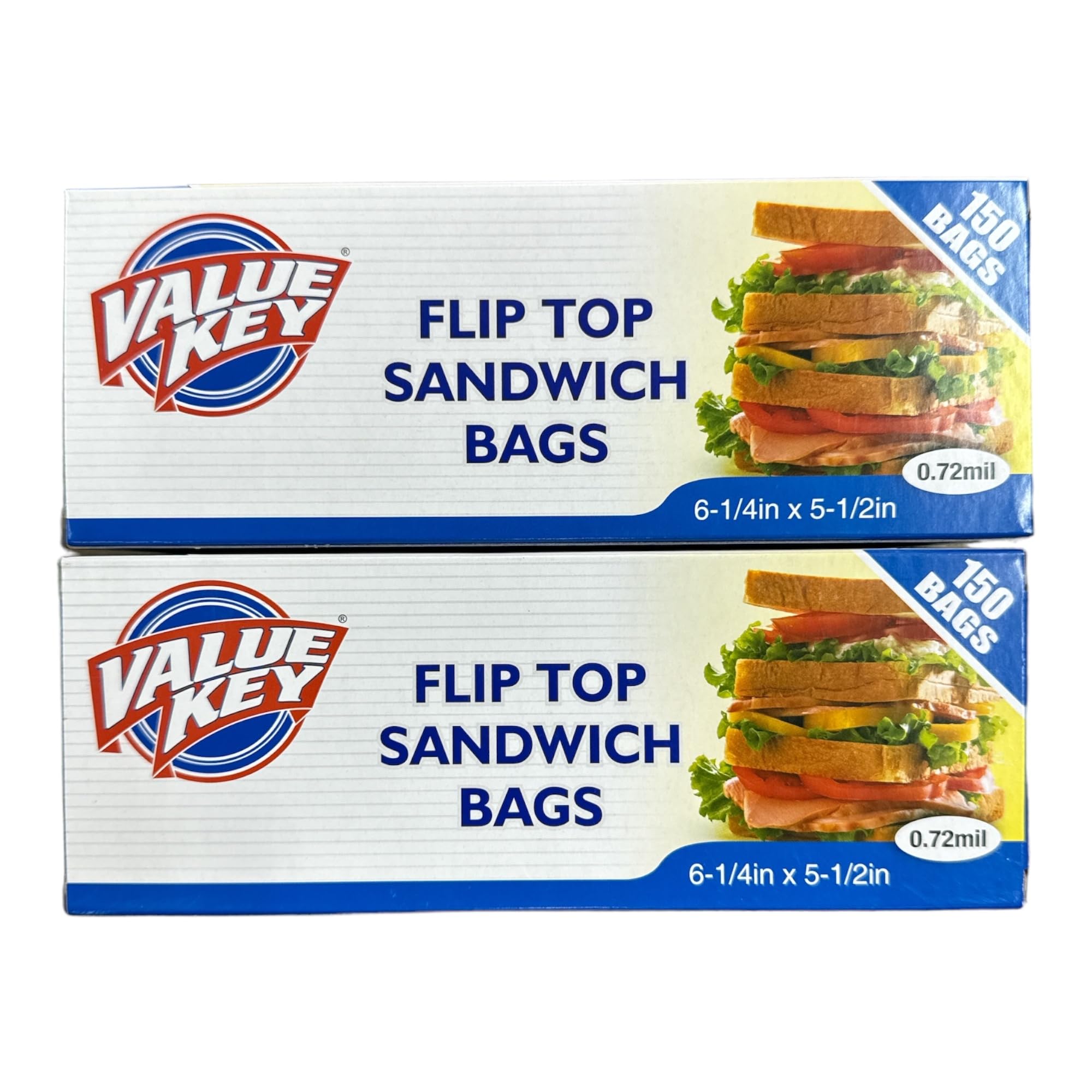 Amazon.com: Generic Value Key Flip Fold Top Sandwich Bags, Plastic Bags ...