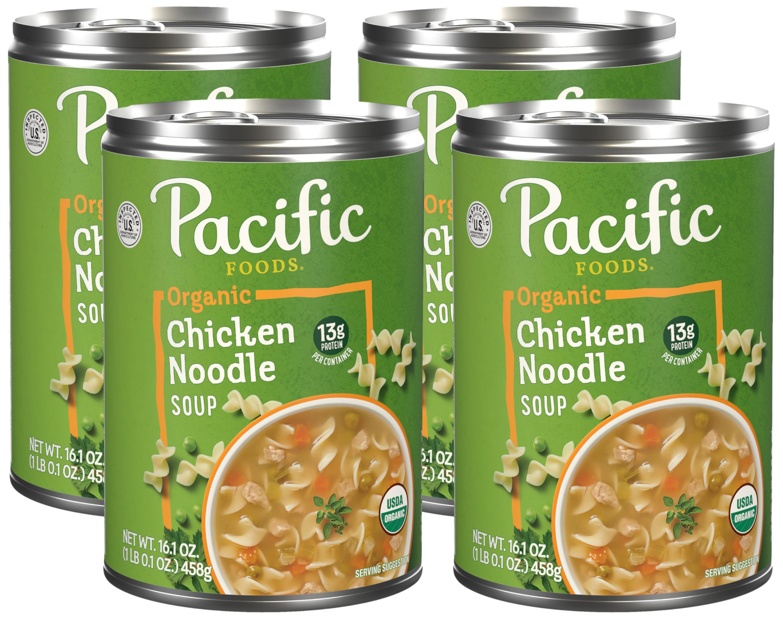 Amazon.com: Pacific Foods Organic Chicken Noodle Soup, 16.1 OZ (Pack of 4)