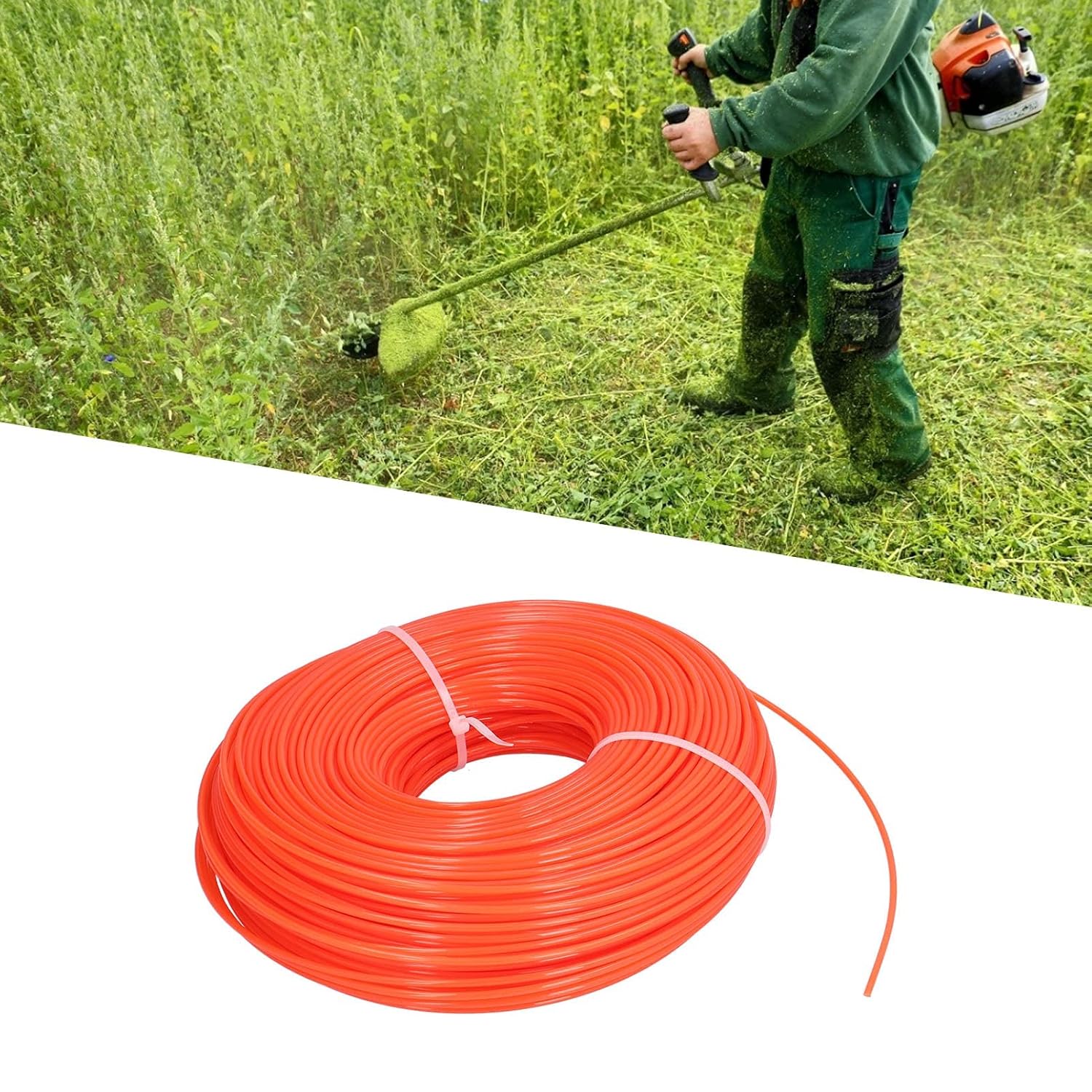 Nylon Grass Cutter Strimmer Wire 3.00mm x 10m, Heavy Duty Strimmer Line ...
