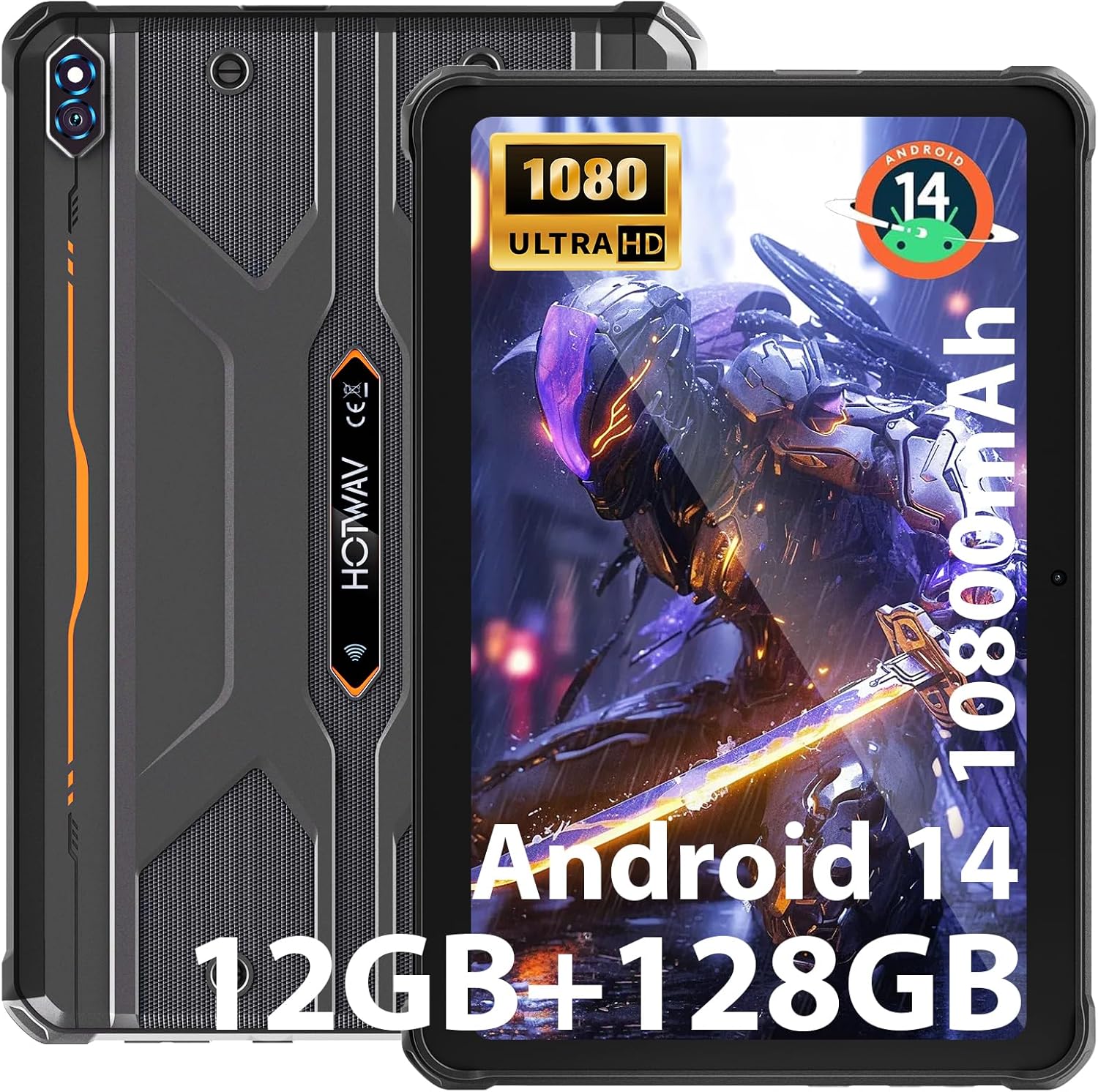 Amazon.com : HOTWAV R8 Rugged Tablet Android 14-10.1inch HD+ Waterproof ...