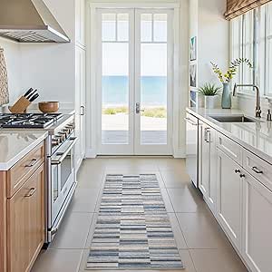 Amazon.com: jinchan Runner Rug 2x5, Abstract Washable Geometric Kitchen ...