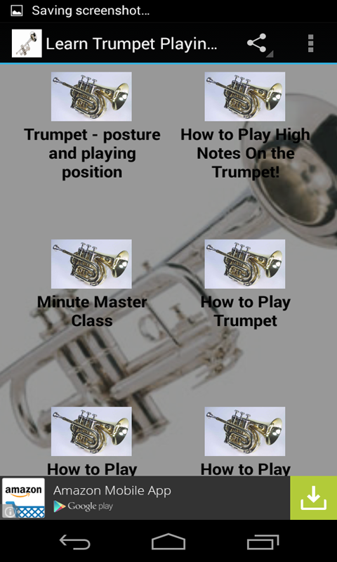 Learn Trumpet Playing Videos:Amazon.com:Appstore for Android