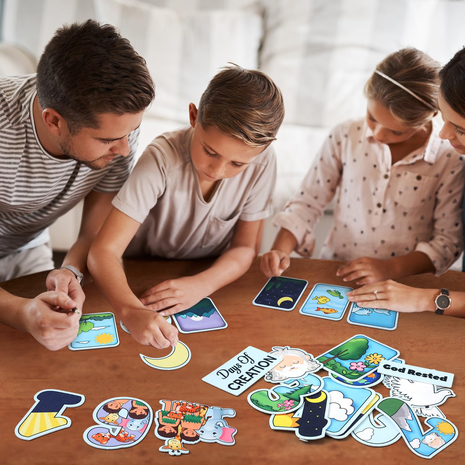Snapklik.com : Creation Story Felt Board Days Of Creation 23 Precut ...