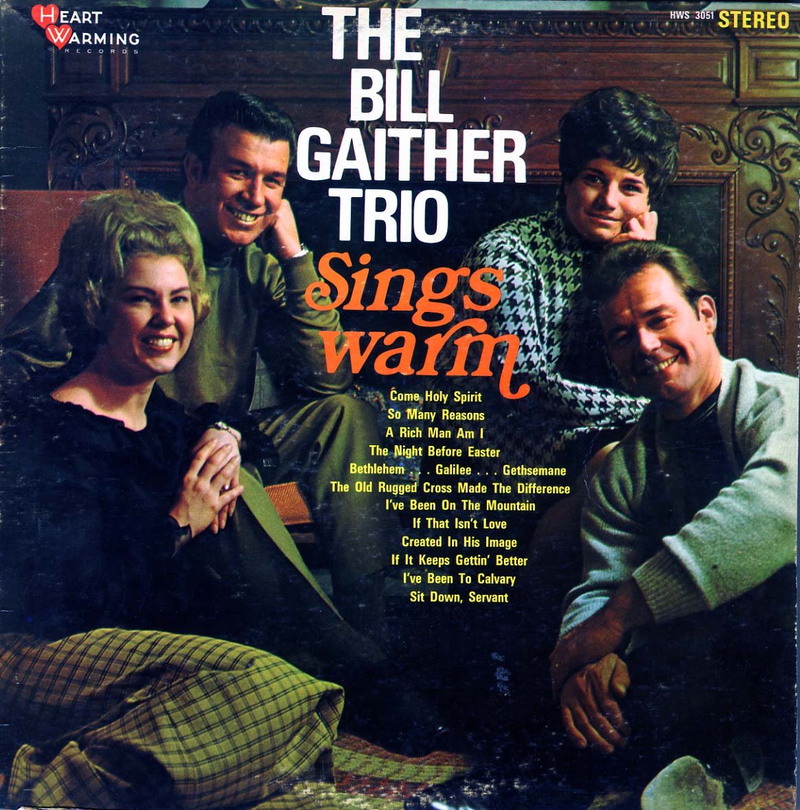 Amazon.com: BILL GAITHER TRIO - sings warm HEART WARMING 3051 (LP vinyl ...