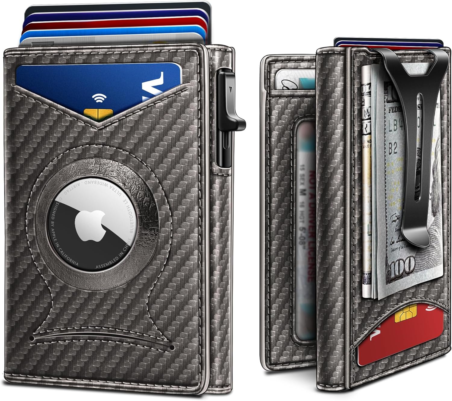 Amazon.com: BULLIANT Money Clip Wallet,Mens Gift Slim Wallet Credit ...