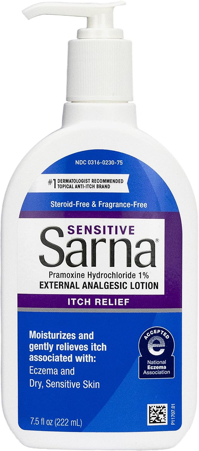 Amazon.com: Sarna Sensitive Steroid-Free Anti-Itch Lotion for Dry ...