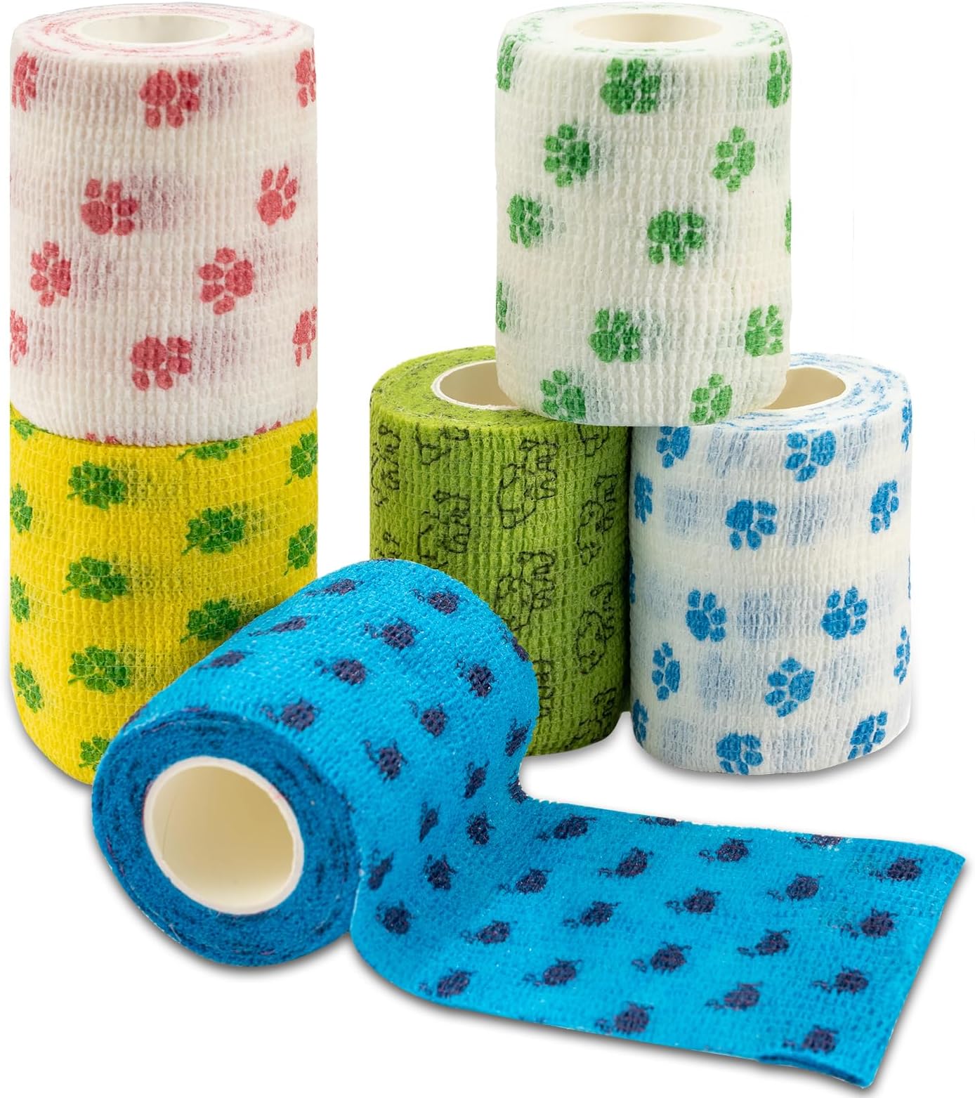 Amazon.com : AUPCON Vet Wrap Cohesive Bandages Bulk Self Adhesive ...