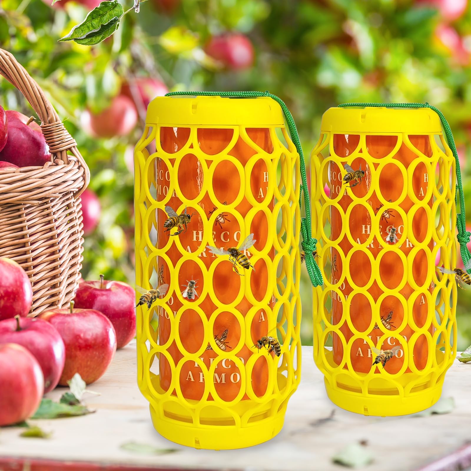 Amazon.com : 2-Pack Wasp Traps Outdoor Hanging - Carpenter Bee Traps ...