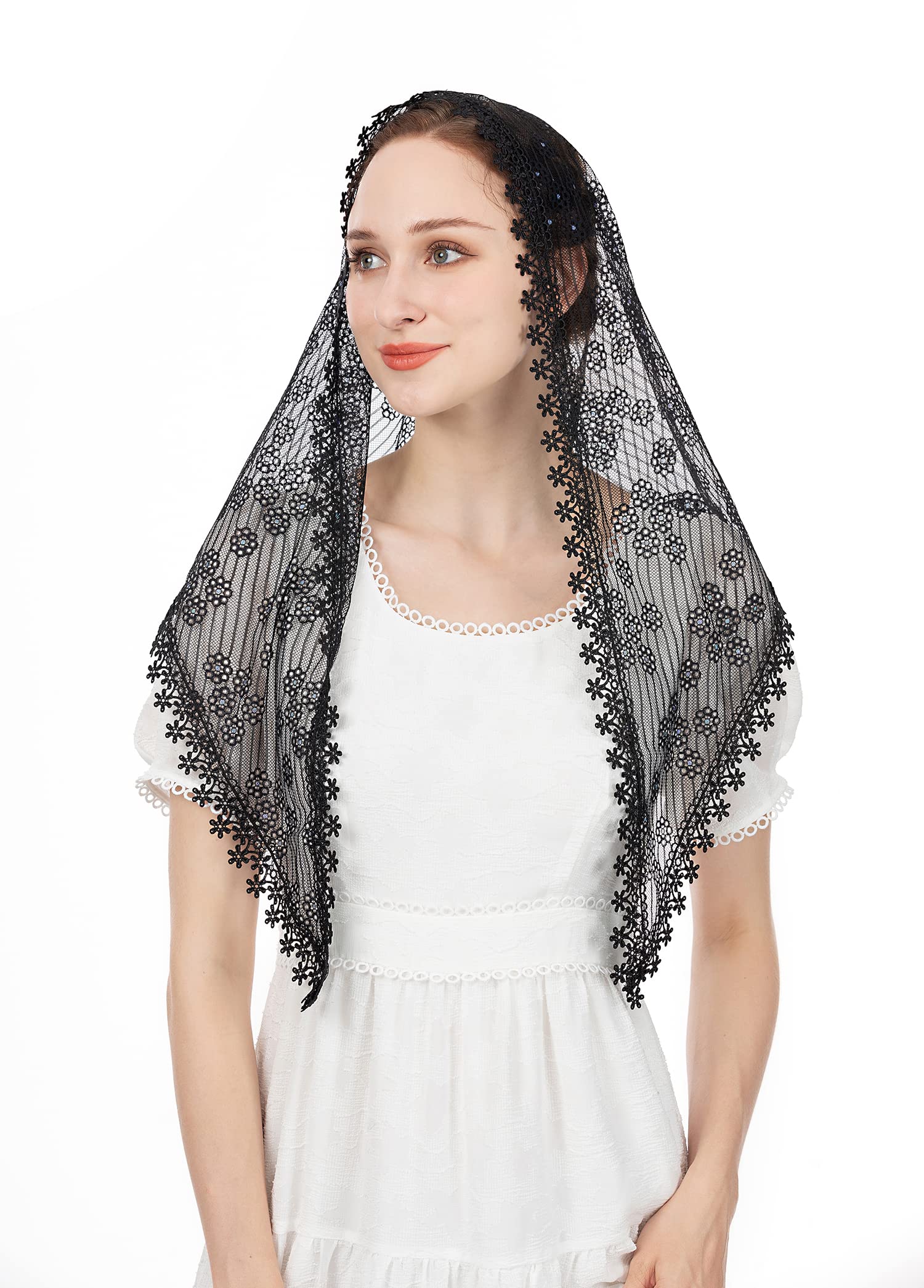 Snapklik.com : Wgior Veils For Church Lace Chapel Veils Catholic Veil ...