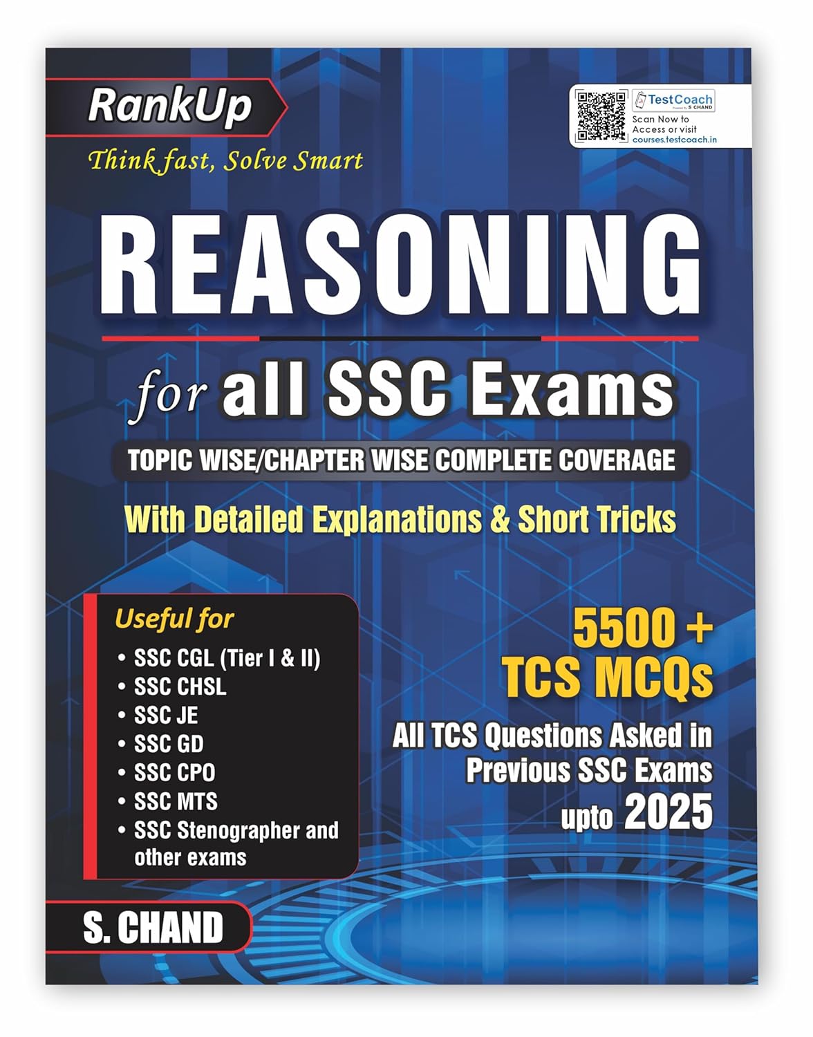 Buy RankUp Reasoning for all SSC Examinations Book 2025 - 2026 (in English Medium) | 5500+ TCS ...