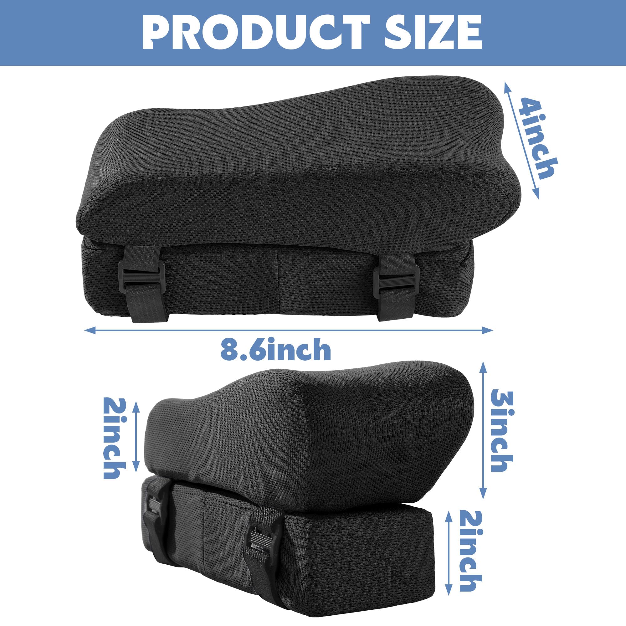 Snapklik.com : MABOZOO Gel Ergonomic Office Chair Arm Pads, Set Of 2 ...
