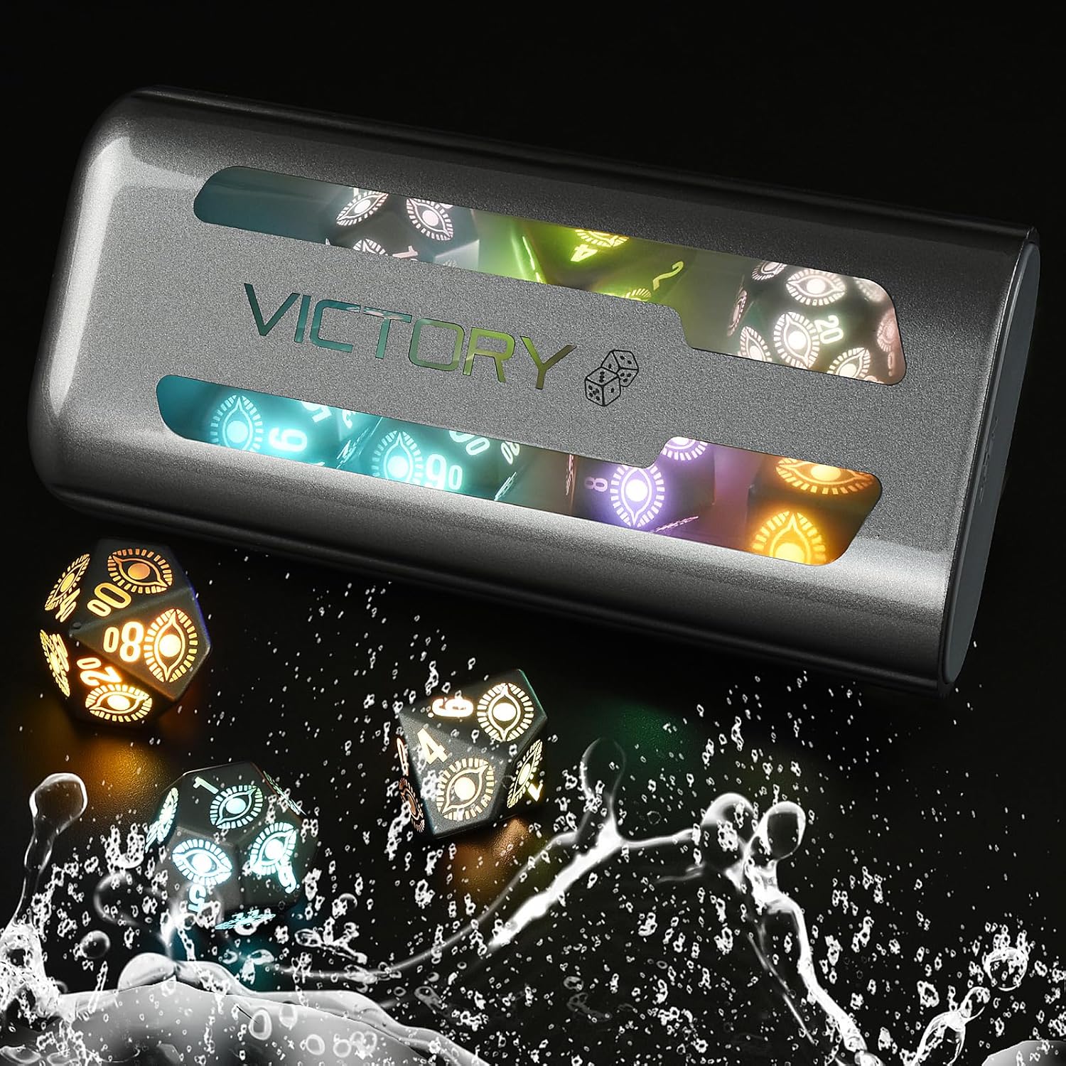 Amazon.com: LOOKDNDS Rechargeable LED DND Dice Set with Charging Box ...