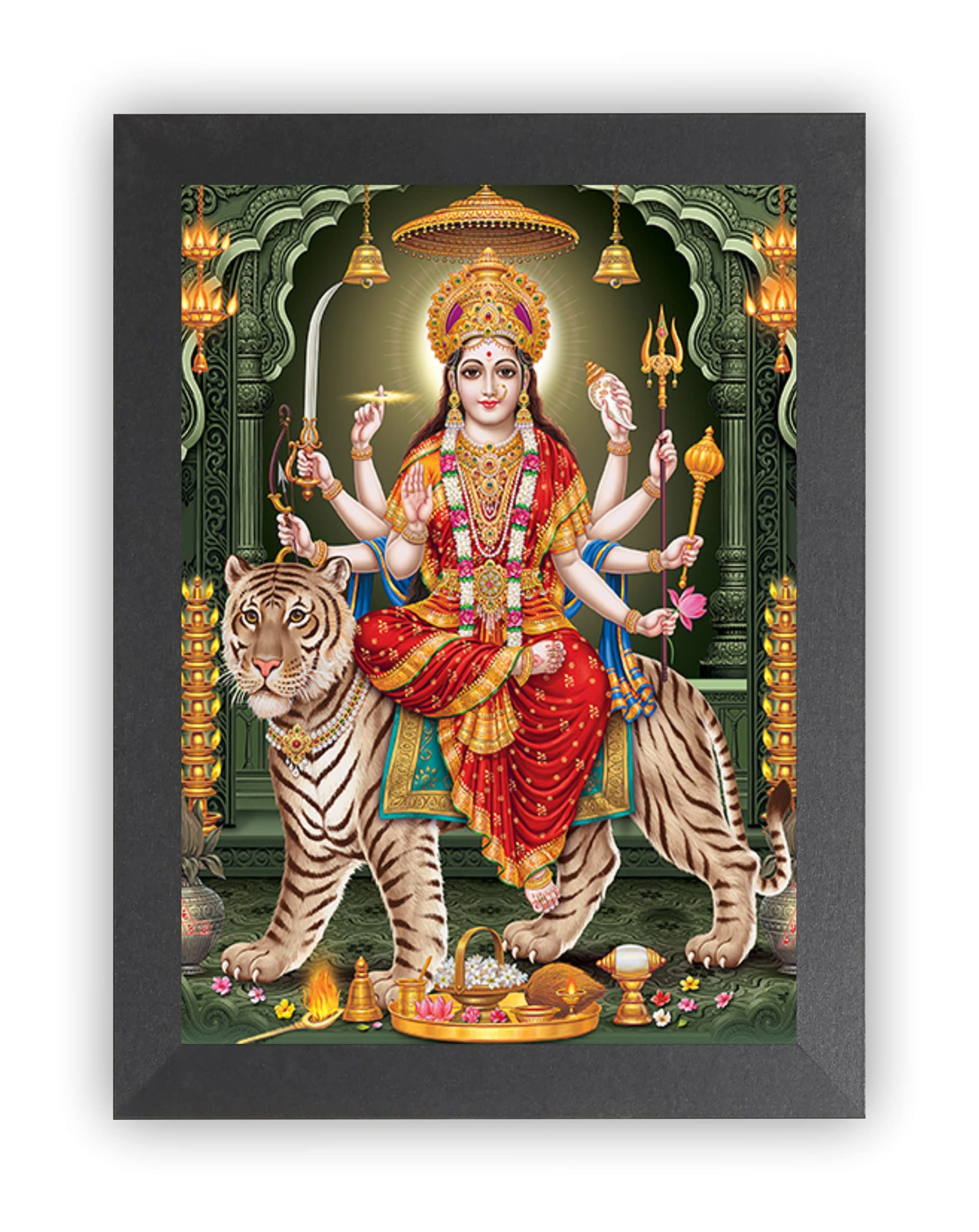 Buy Nuoshopping Durga MAA NAV ROOP Photo Frame | Durga MAA Photo Frame ...