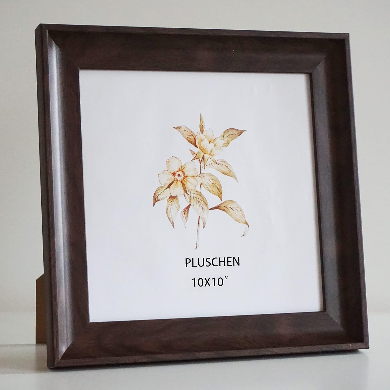 10x10 Square Picture Frame, 10x10 Resin Picture Frame, Brown Colour ...