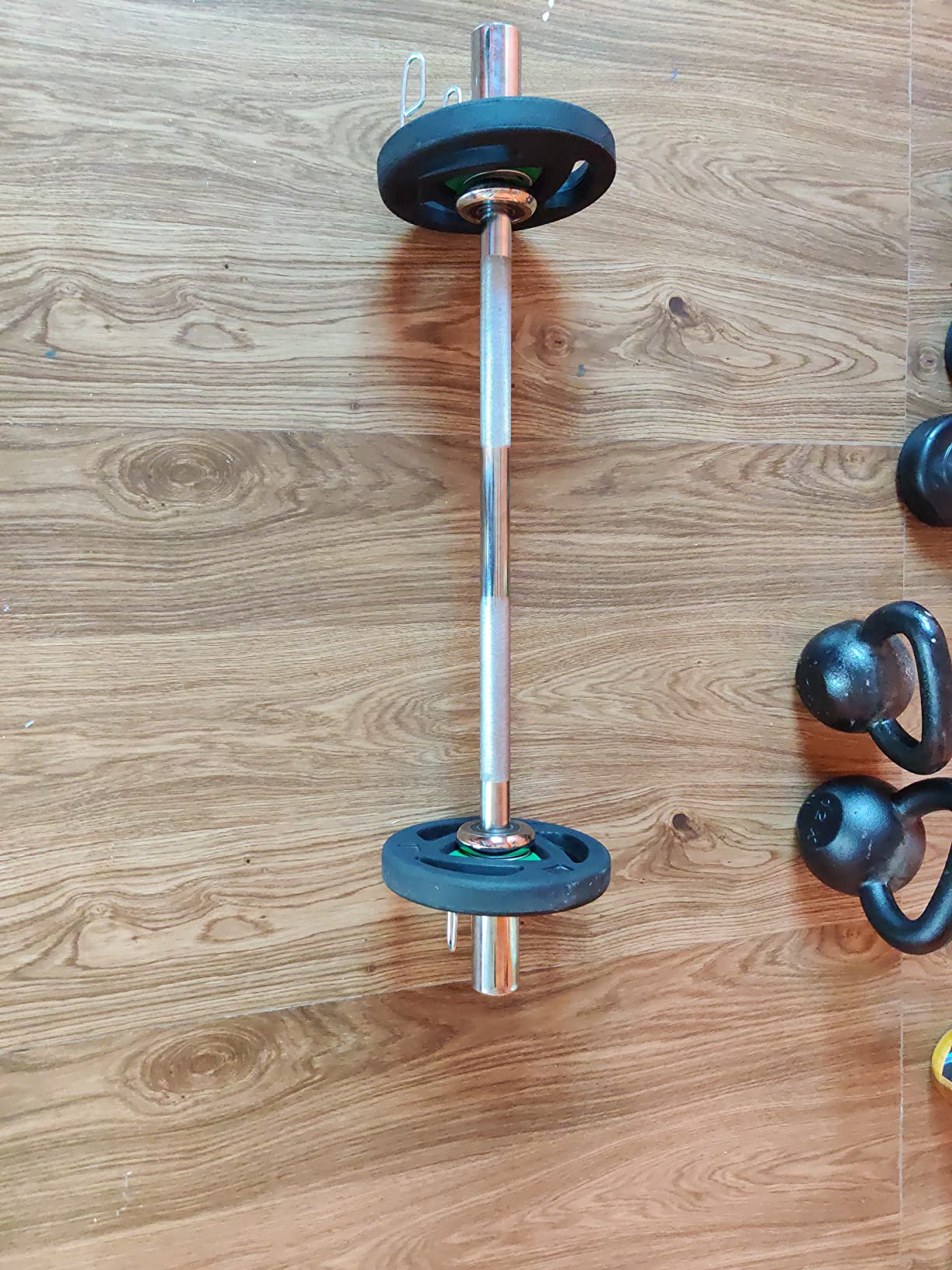 Buy Konark Fitness 3 Feet Straight Olympic Barbell/Rod Bearing Heavy ...