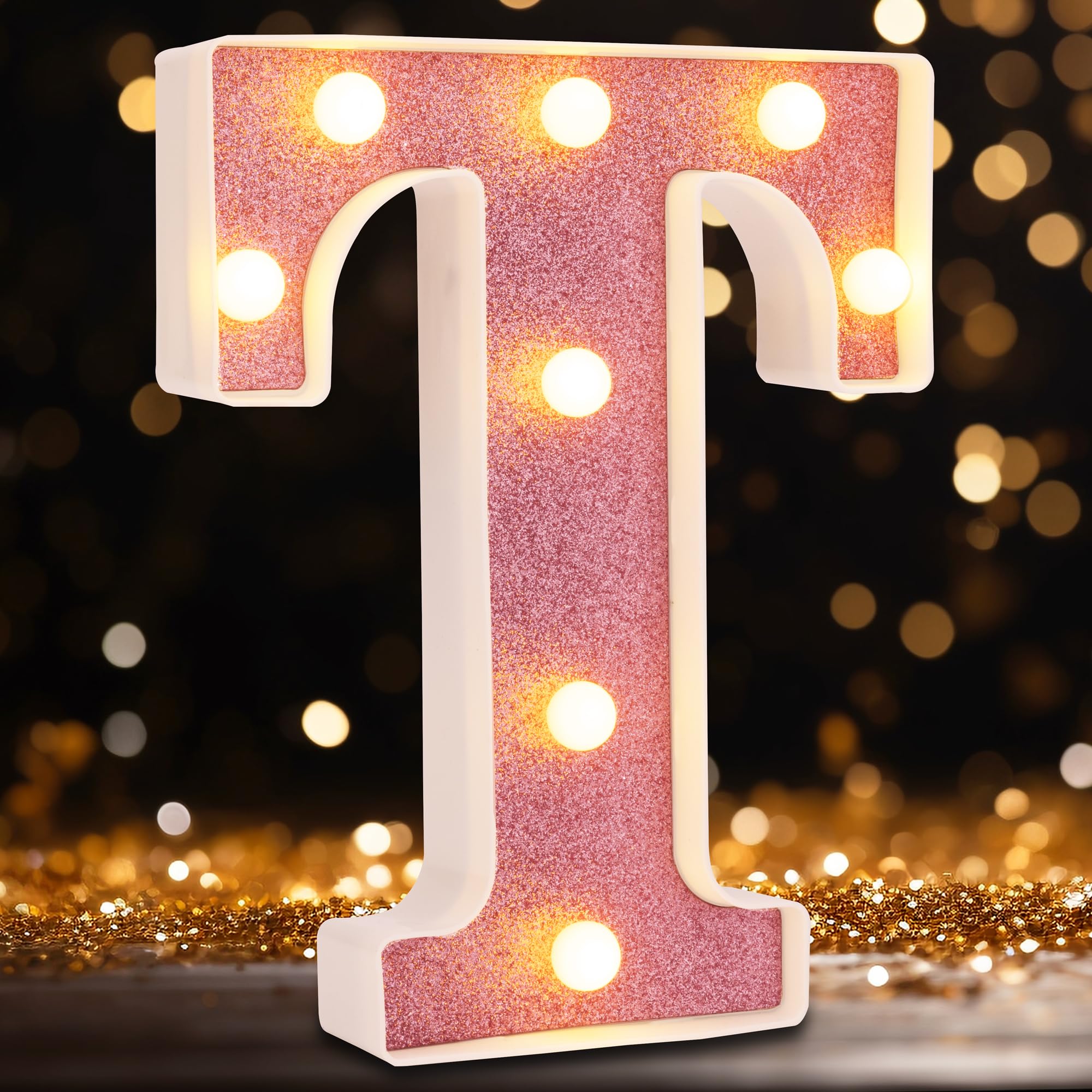 Amazon.com: DyingSwan Led Light Up Letters, Pink Marquee LED Letter ...