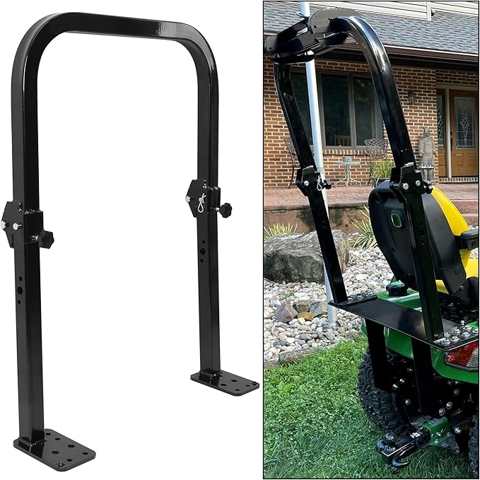 Amazon.com: ECOTRIC Tractor Folding ROPs Roll Bar Compatible with John ...