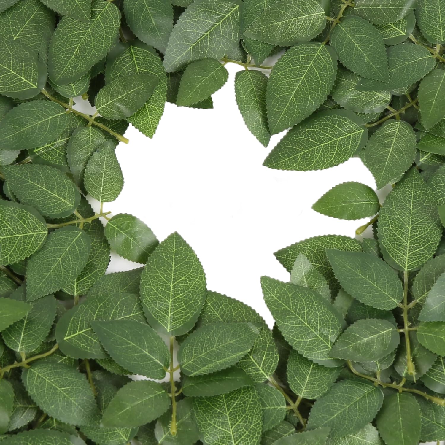 Amazon.com: INSUNSIX 100pcs Bulk Fake Leaves Greenery Leaves Fake Rose ...