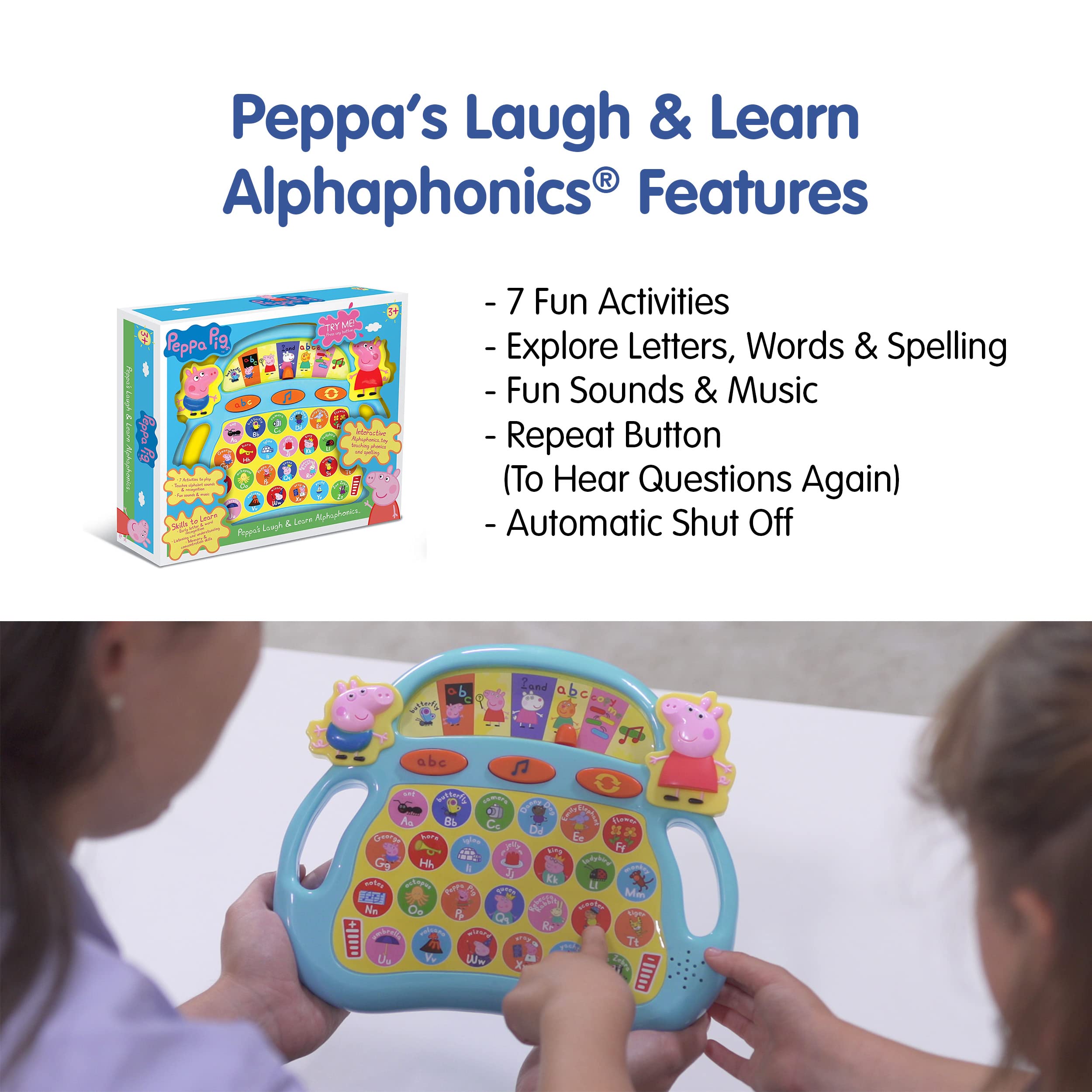 Buy Peppa Pig PP03 Peppa's Laugh & Learn Alphaphonics Toy for Kids ...