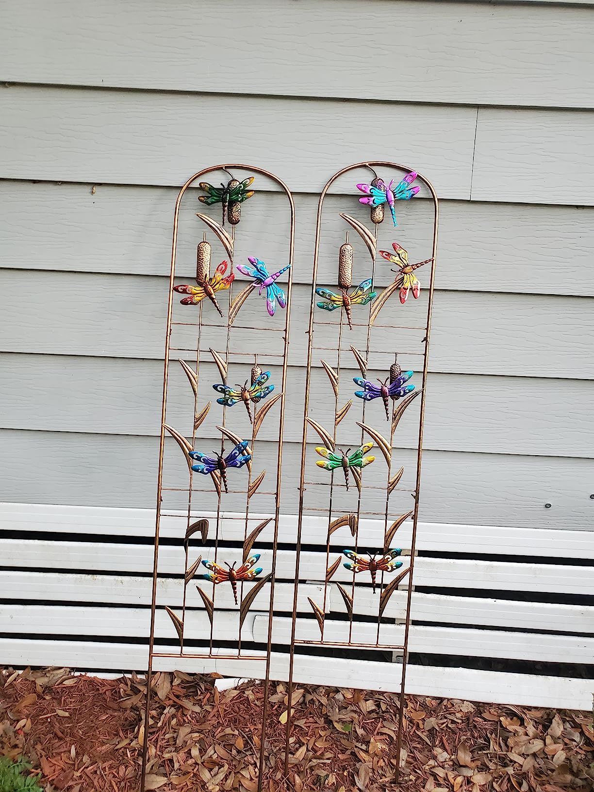 $11/mo - Finance LEWIS&WAYNE 2 Pack Metal Garden Trellis with Colorful ...