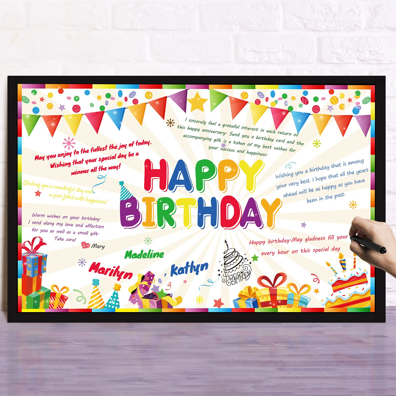 Buy Large Happy Birthday Greeting Card Colorful Happy Birthday Giant 