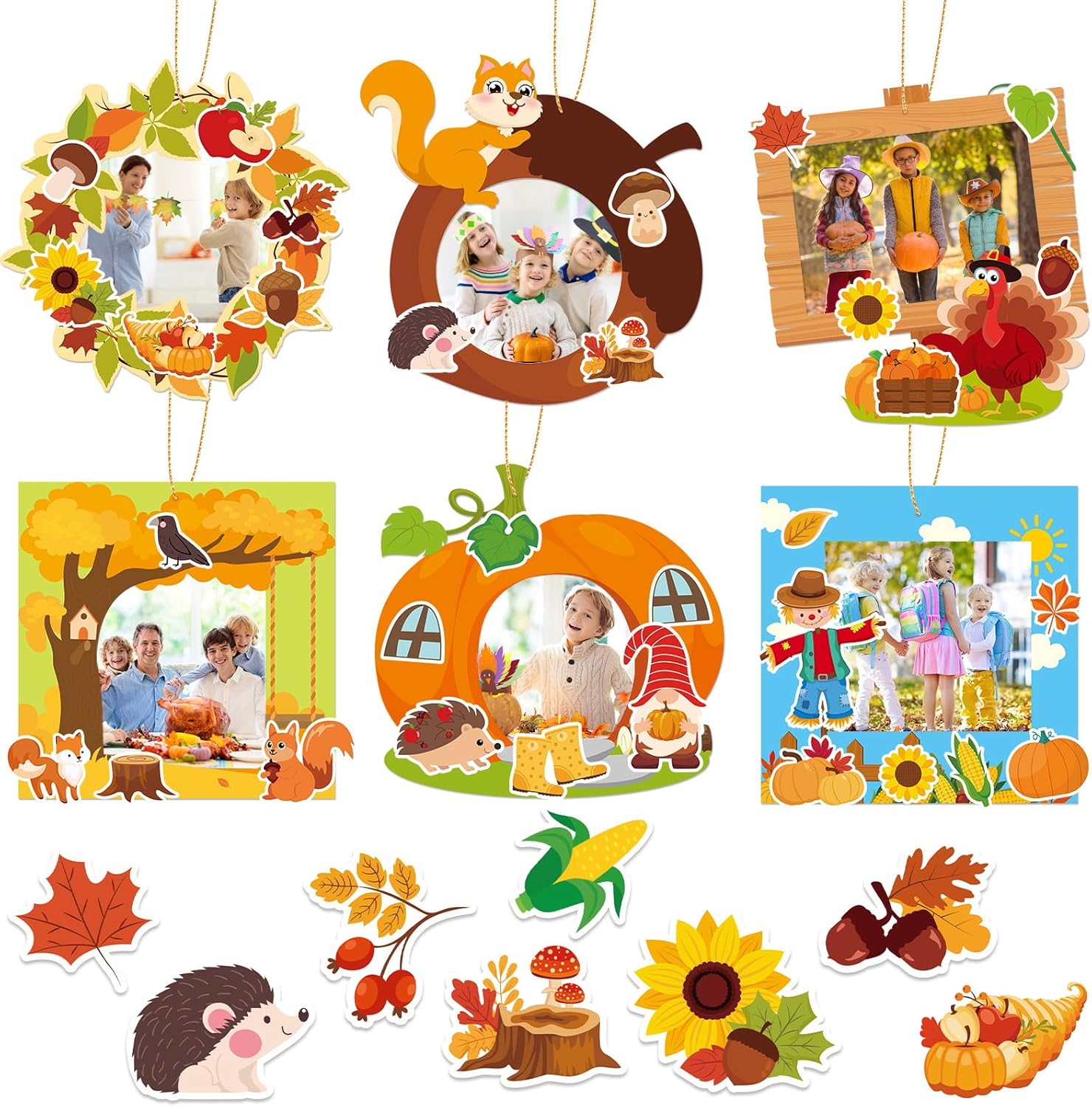 Amazon.com: NOVWANG Fall DIY Picture Frames Craft Kit for Kids, 30 Set ...