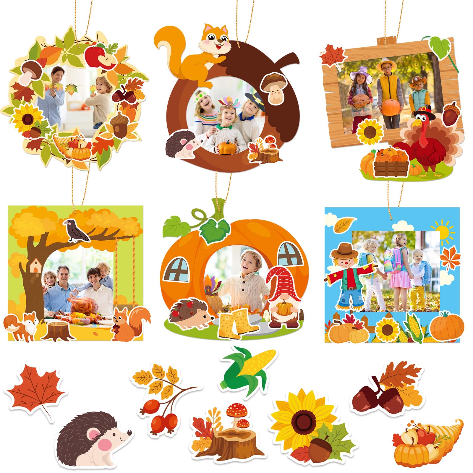 Amazon.com: NOVWANG Fall DIY Picture Frames Craft Kit for Kids, 30 Set ...
