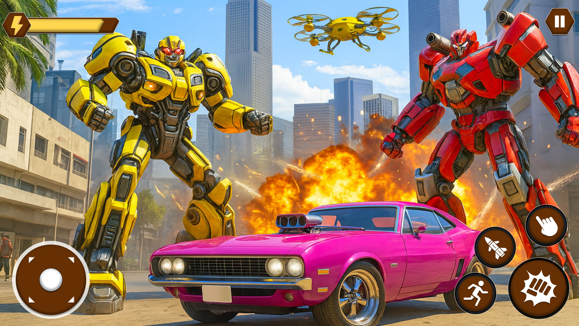 Robot Fighting Flying Horse Transformer 3D: Mecha Robot City 2025 - App ...