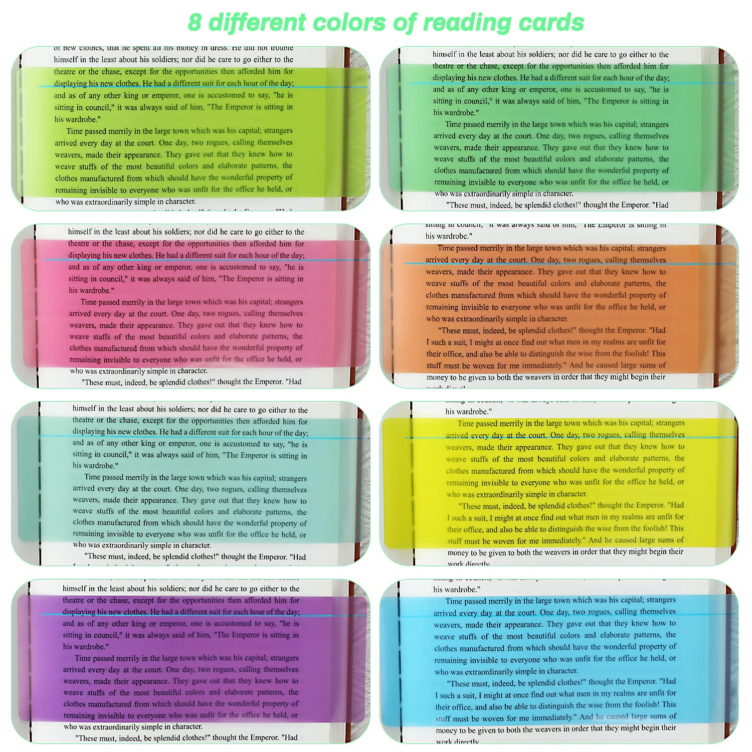 Guided Reading Strips HXC Dyslexia Overlays A4 Colour Overlays For ...