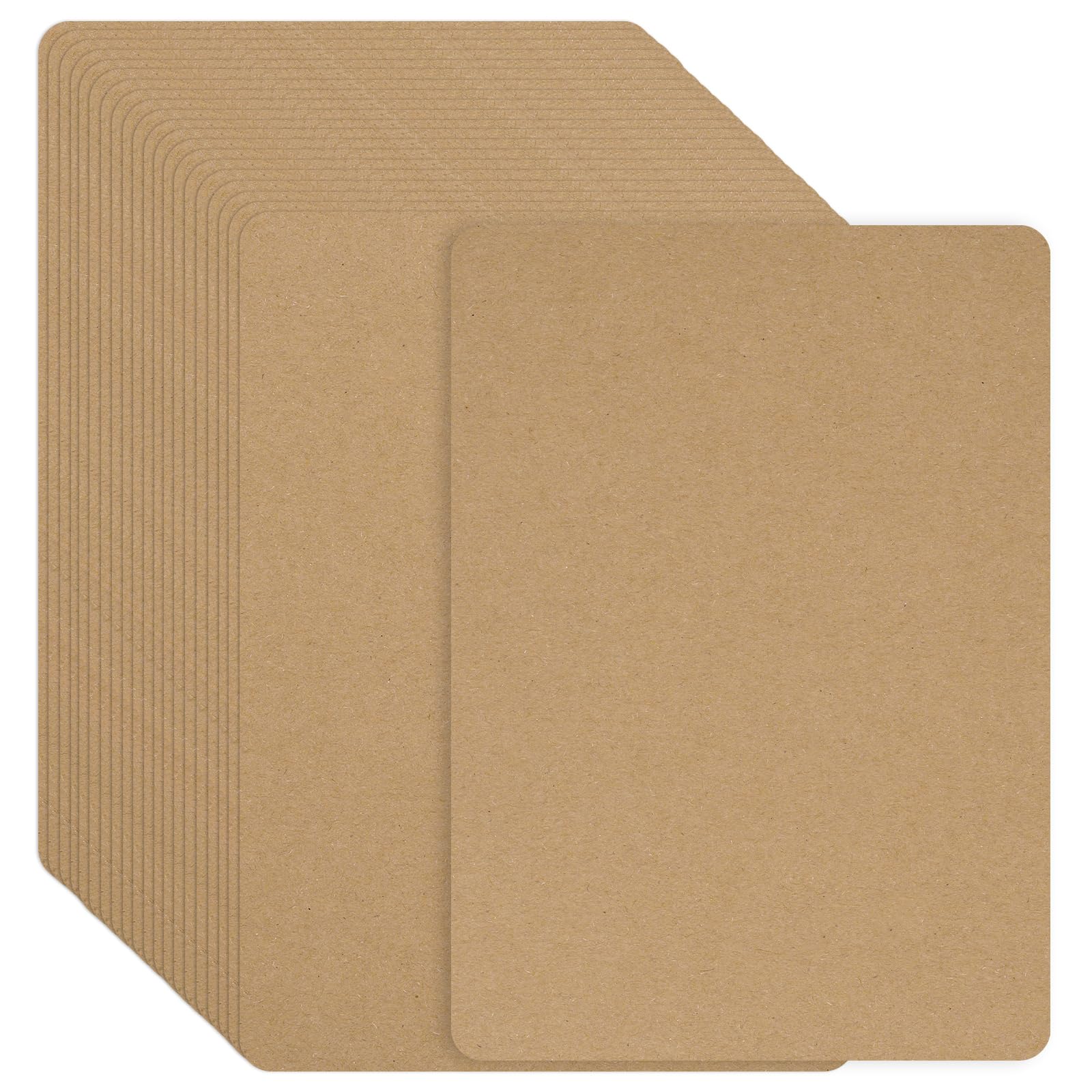 JIANTA 120Pcs Brown Kraft Paper Card, A6 Blank Kraft Cards, 250gsm ...