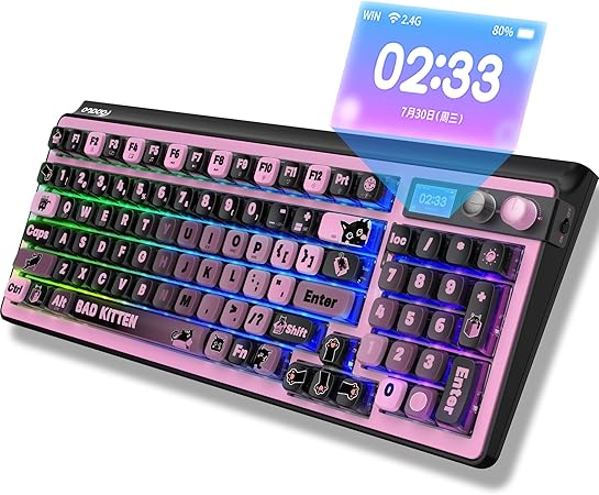 Amazon.com: FOPATO 98% Mechanical Gaming Keyboard,96 Keys Full Key ...