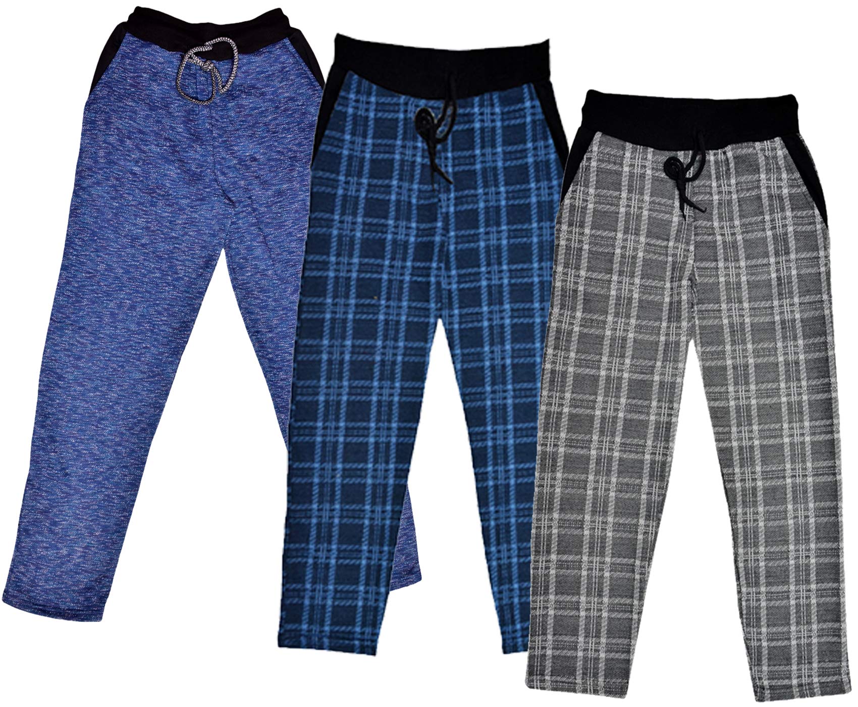 Buy KAYU Men's Super Warm Woolen Lowers/Pyjamas for Winters Pack of 3 ...