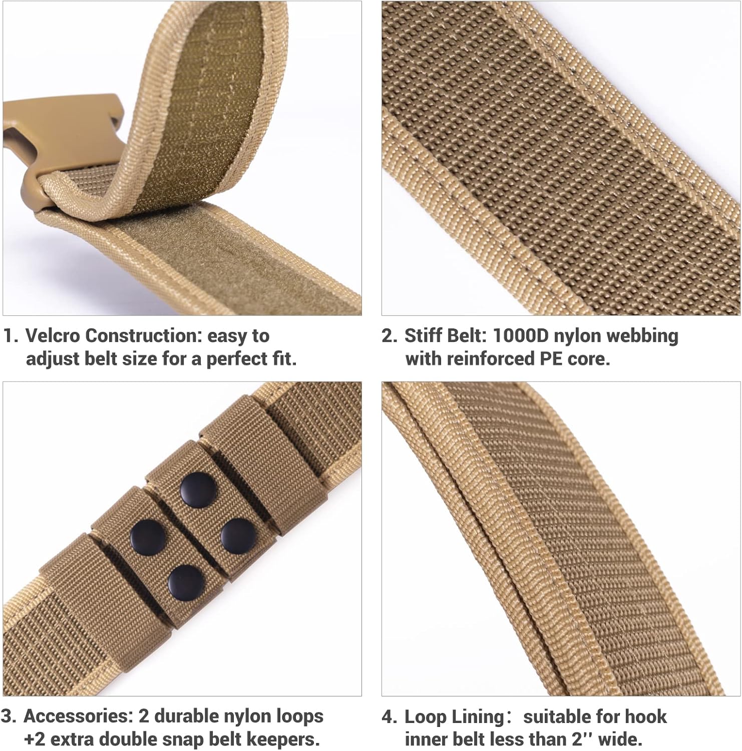 Duty Belt Keepers Military Tactical Gear Military Nylon Belts Men Molle ...