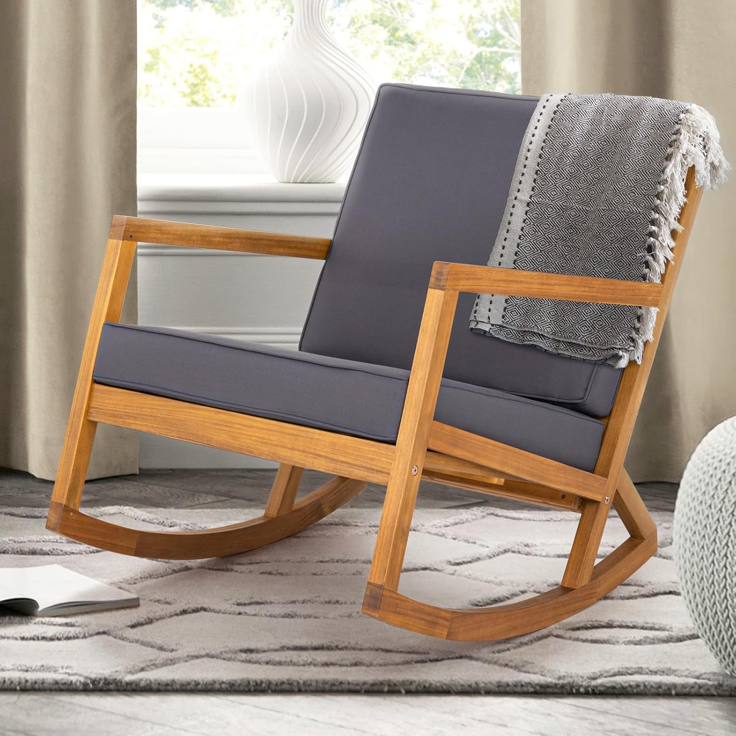 Amazon.com : IDZO Heavy Duty Premium Club Rocking Chairs 500lbs ...